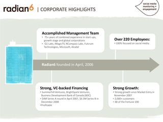 Radian6 Overview | PPT