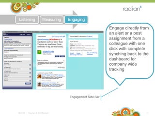 Radian6 Overview | PPT | Social Networking | Internet