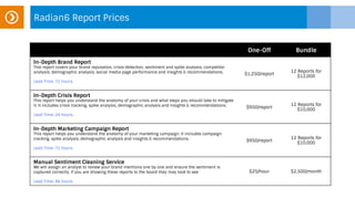 Radian6 reporting packages 1 sep 2014 - v4.0 | PPT