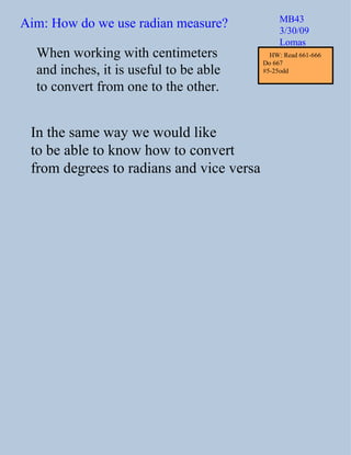 Radians | PPT