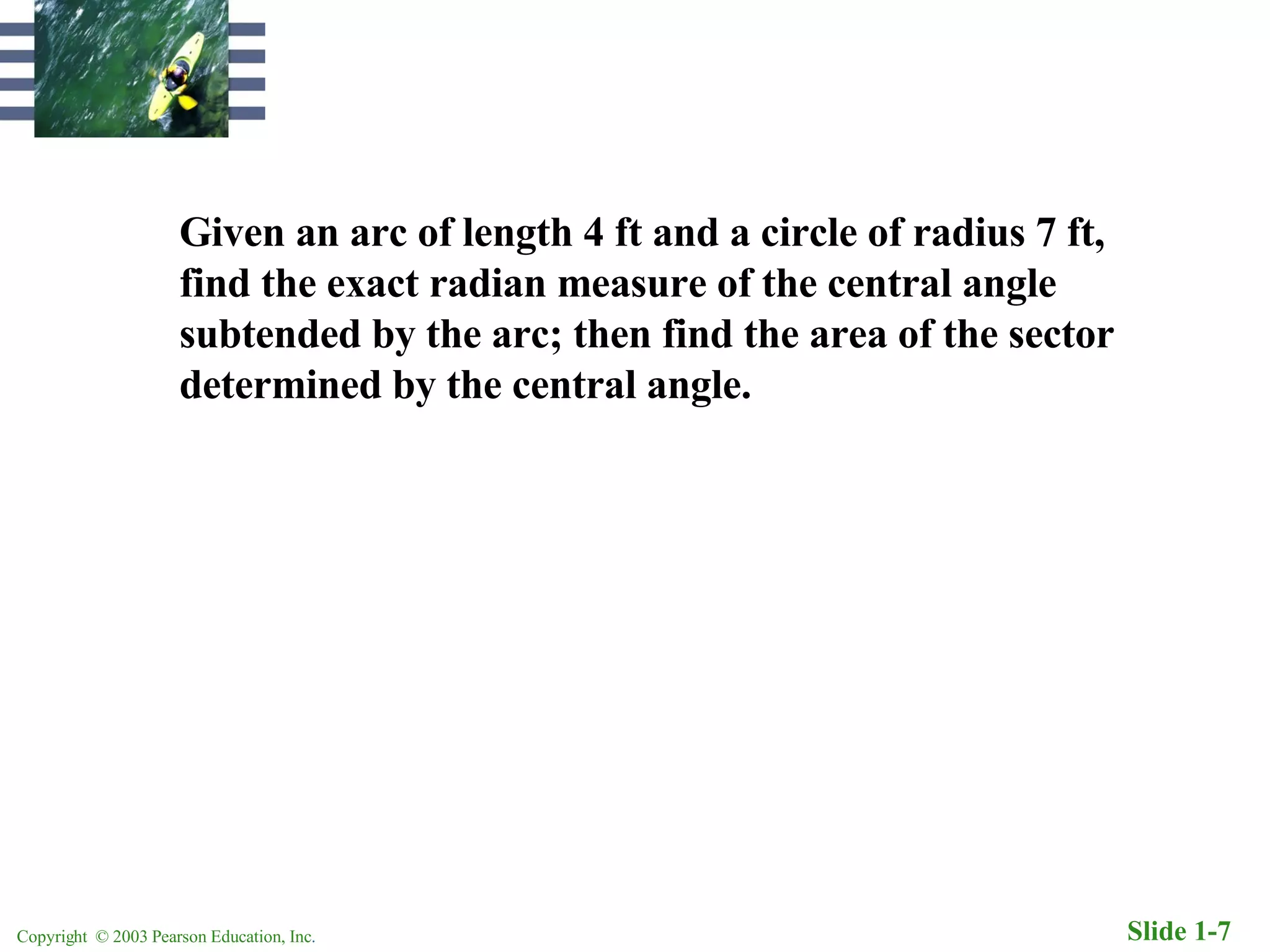 Radians And Arc Length | PPT