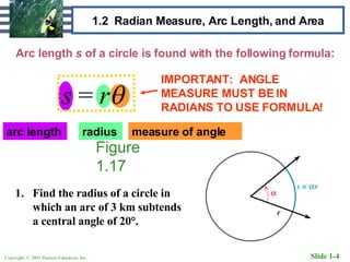 Radians And Arc Length | PPT