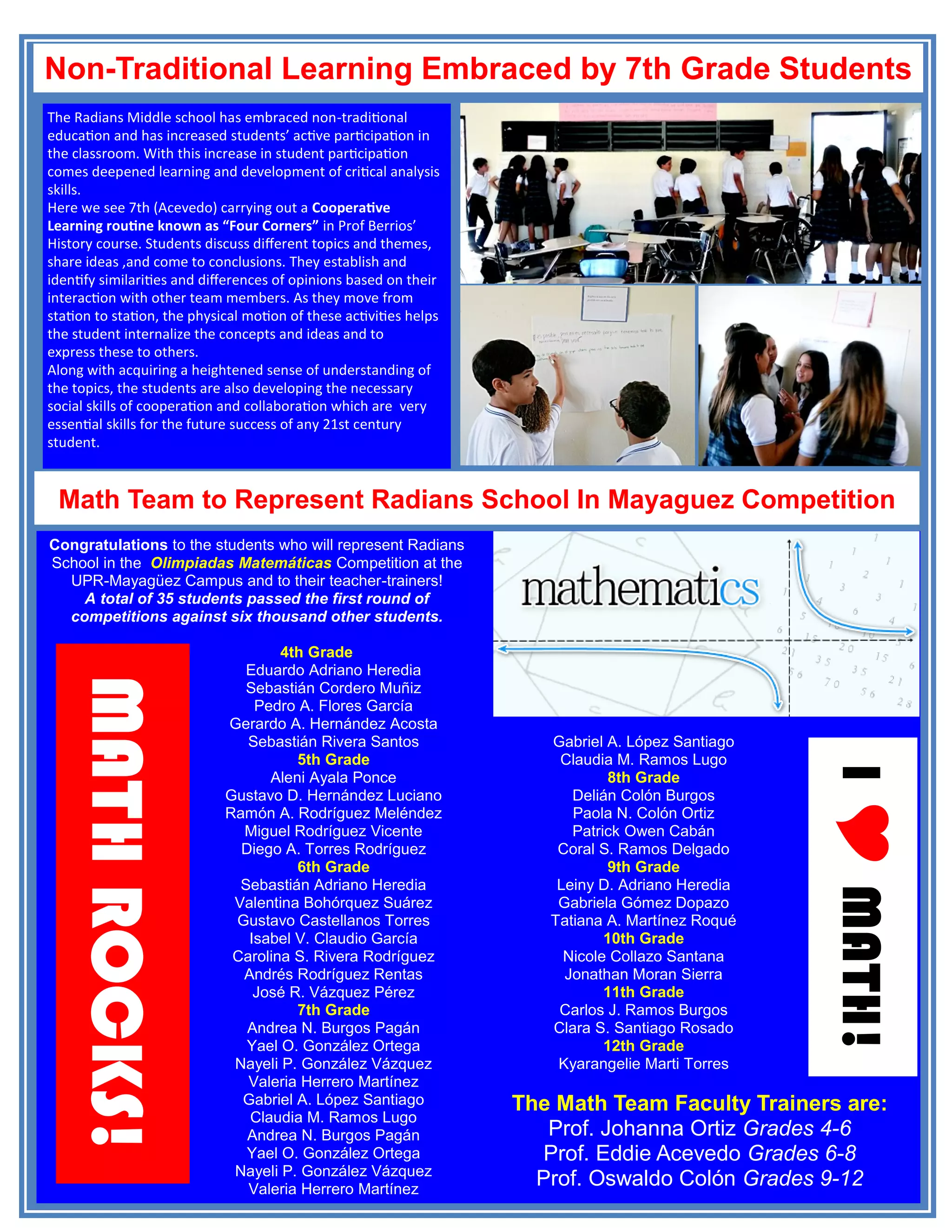 Radians school, inc. news letter, noviembre. | PDF