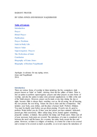 Radiant Prayer (Islamic Text) | PDF