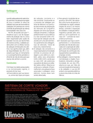 Radiação soldagem revista_corte_e_conformação | PDF