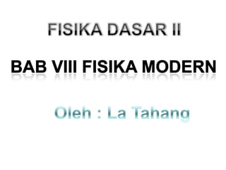 Radiasi benda hita (fisdas ii) | PPT