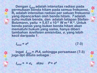 Radiasi benda hitam | PPTX