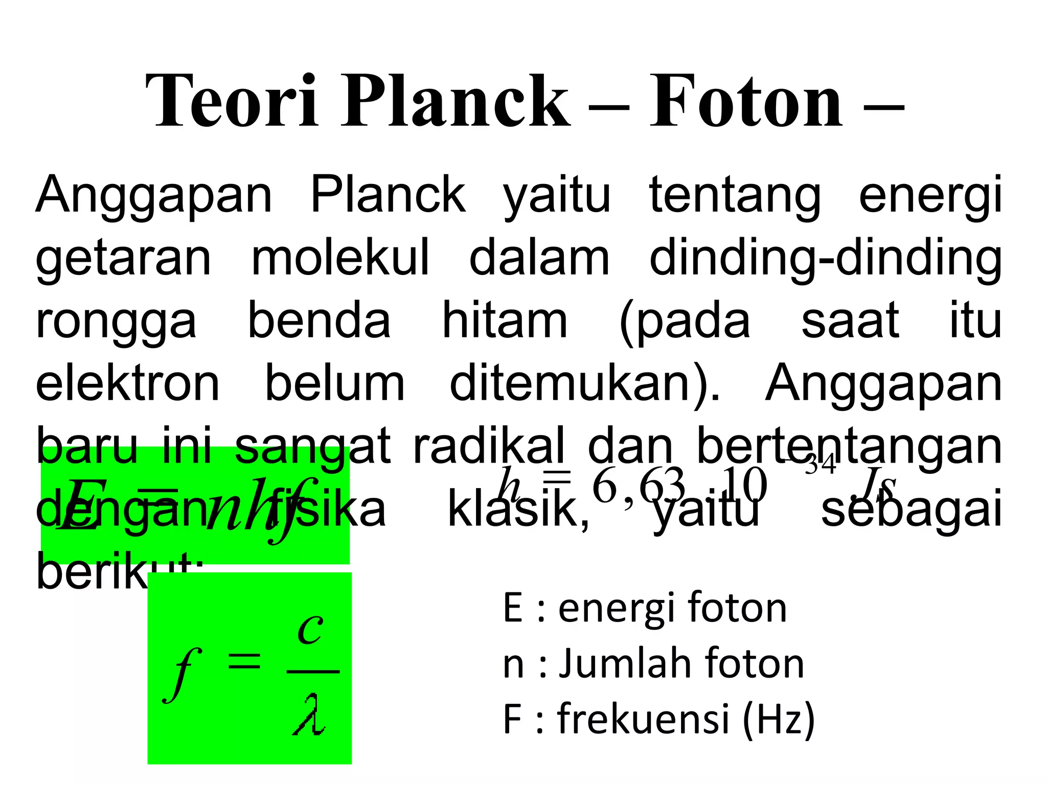 Radiasi benda hitam | PPTX