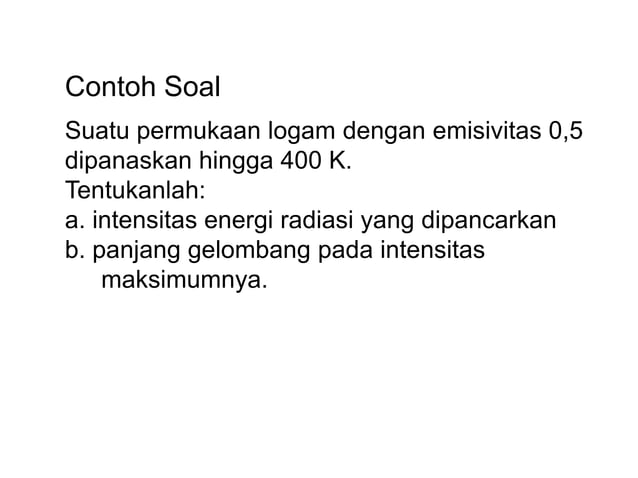 radiasi benda hitam | PPTX