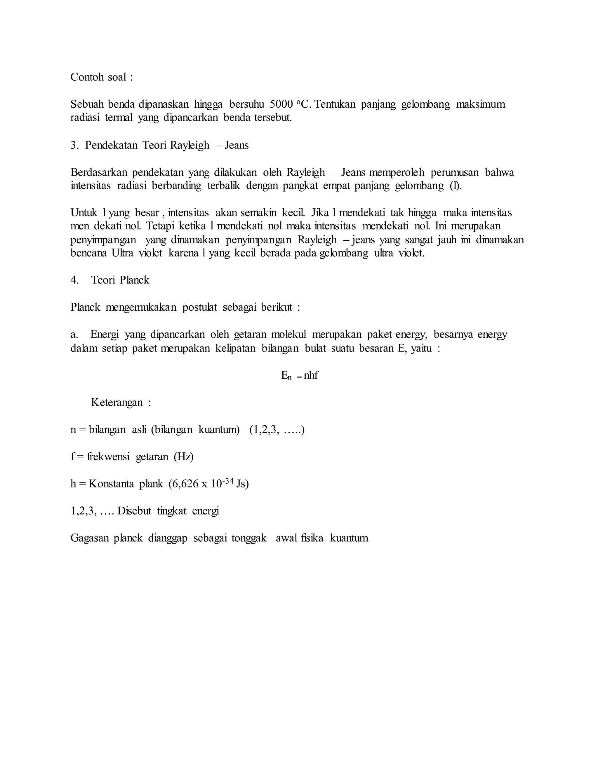 Radiasi Benda Hitam | DOCX