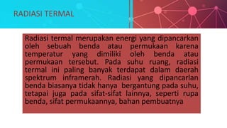Radiasi termal | PPTX