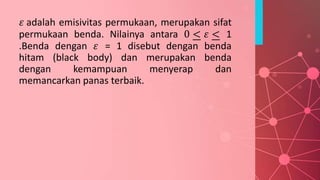 Radiasi termal | PPTX