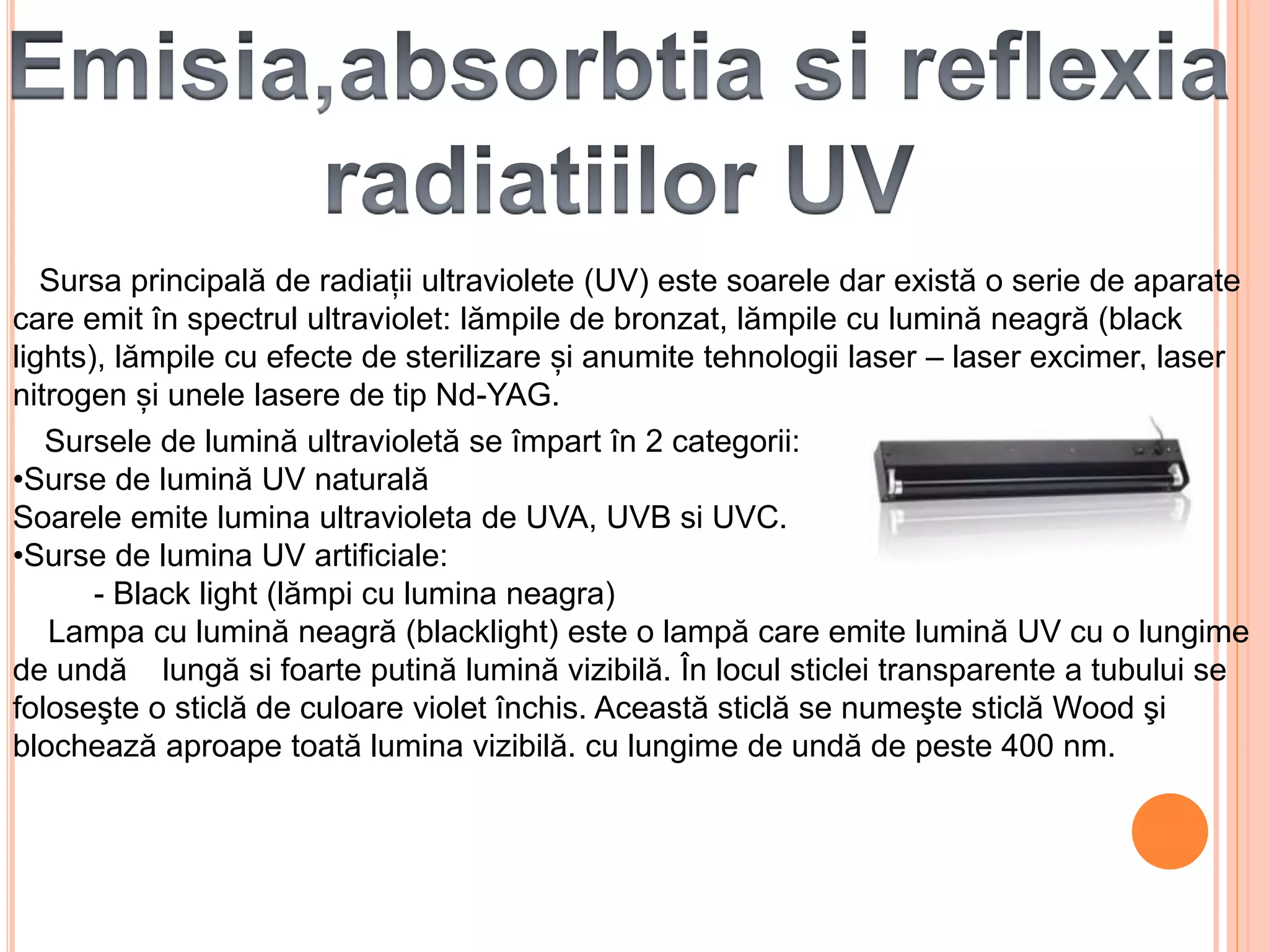 Radiatiile ultraviolete | PPT