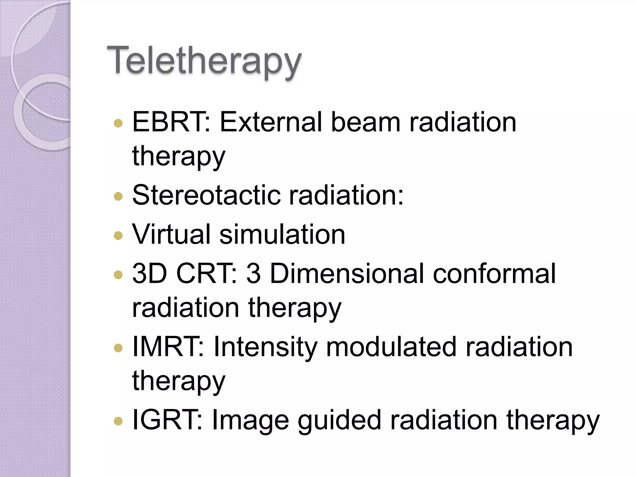 Radiation Therapy | PPTX
