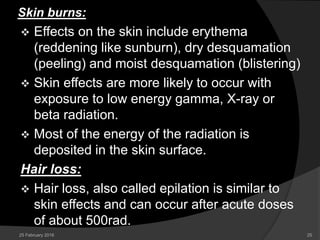 biological hazards of radiation | PPTX