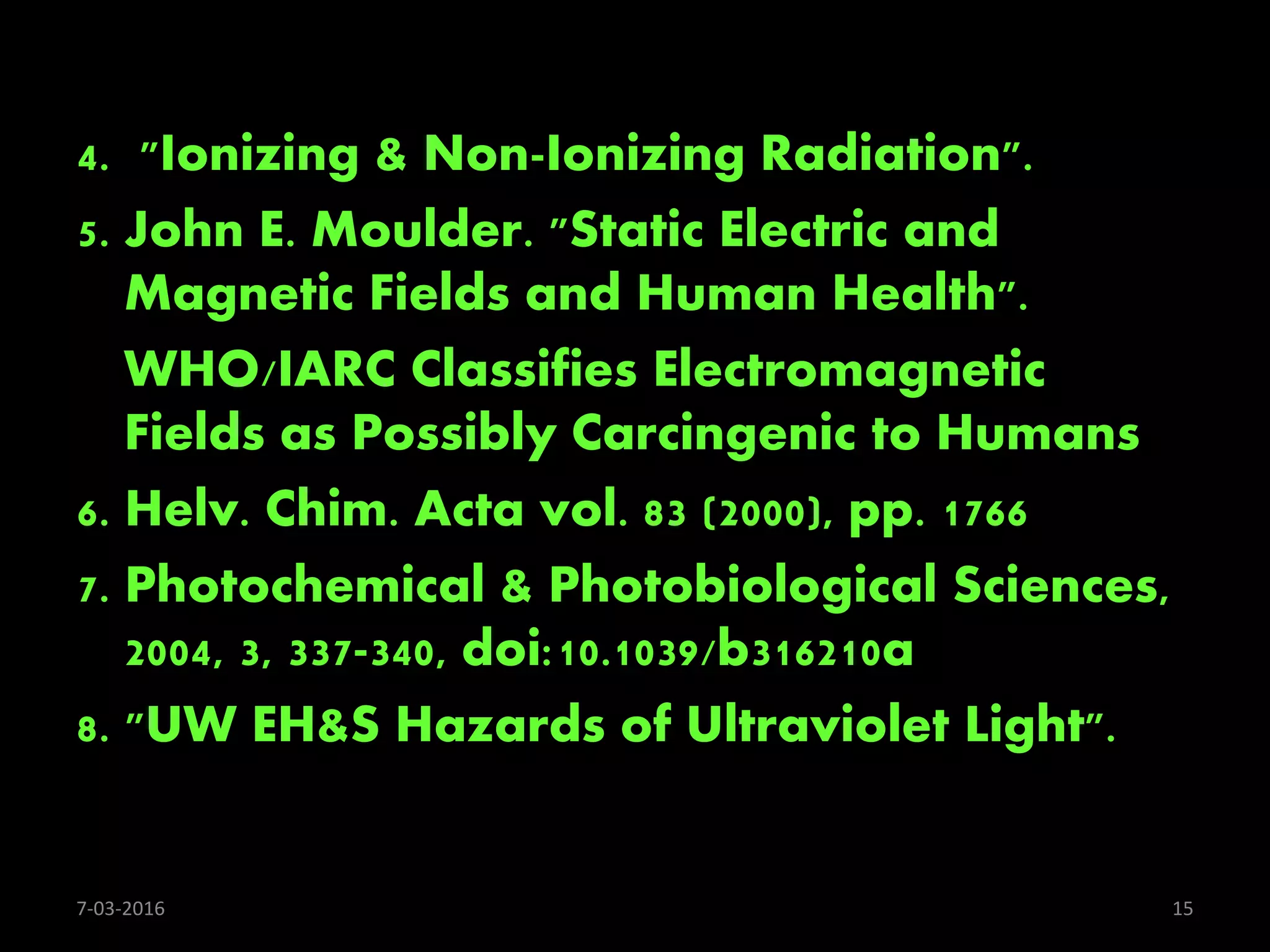 Basic of Radiation ( Xray hazard and safety) | PPTX