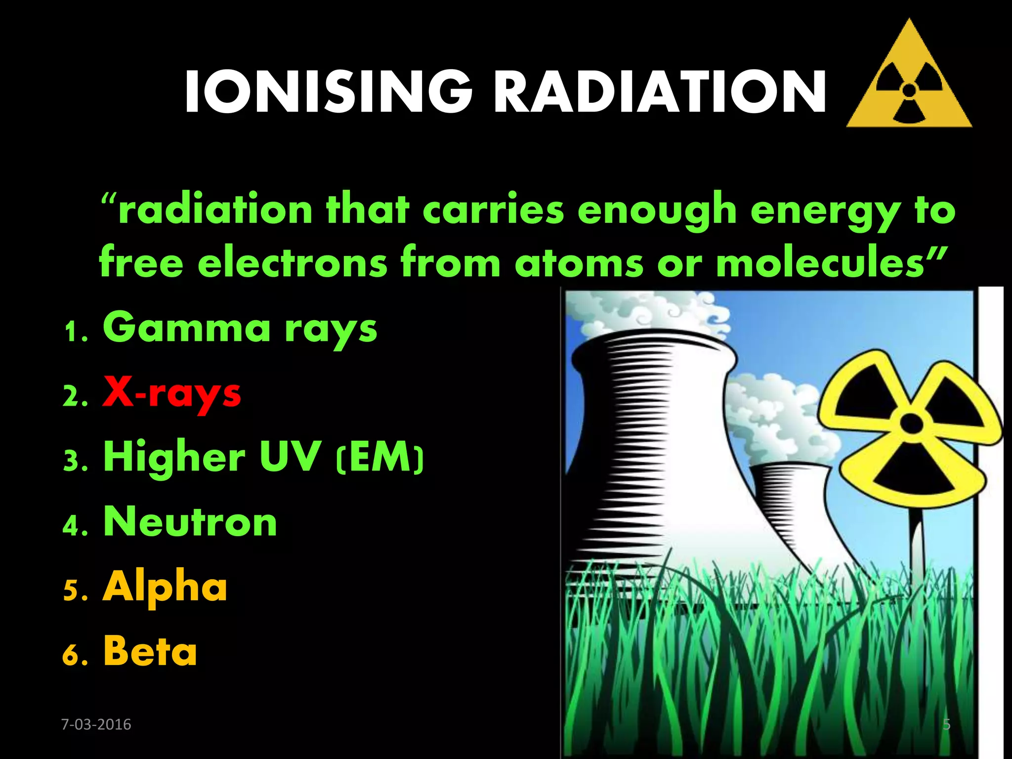 Basic of Radiation ( Xray hazard and safety) | PPTX