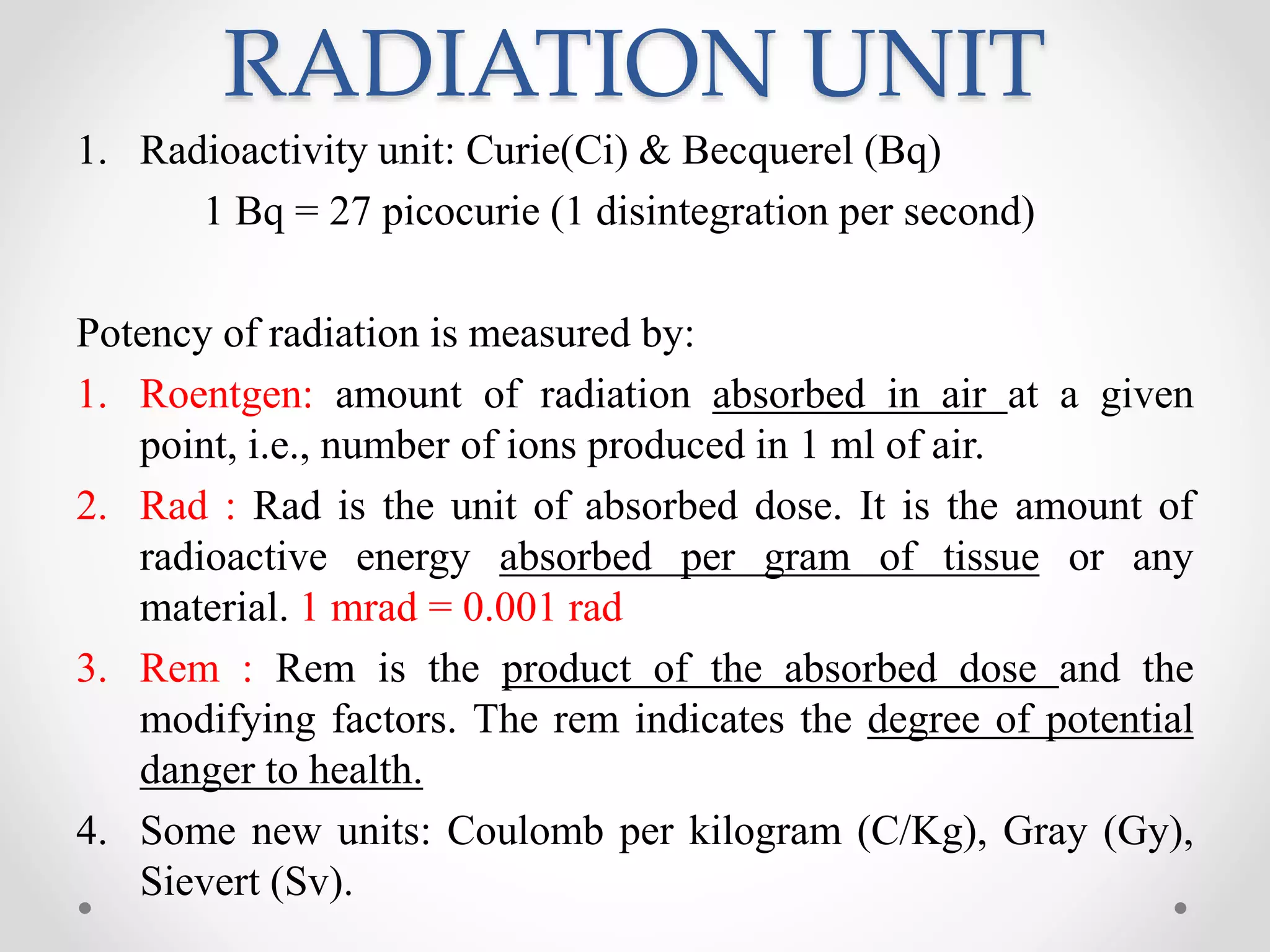 Radiation: Source, Effect & Protection | PPTX