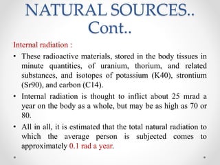 Radiation: Source, Effect & Protection | PPTX
