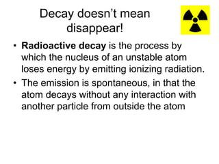 Lecture on radiation : breif notes .ppt | Chemistry | Science
