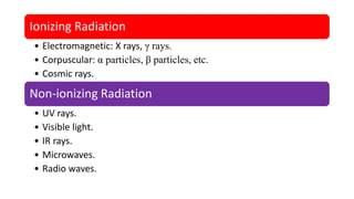 Radiation types, units, protection | PPTX