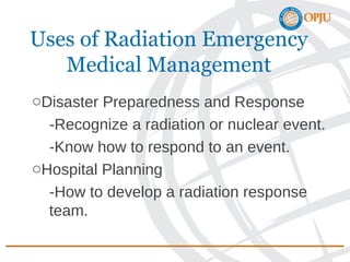 Radiation and emergency medical management in india | PPT