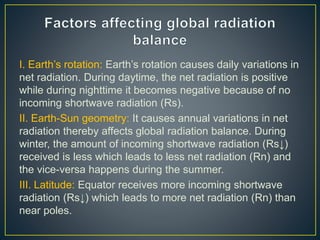 Radiation and heat budget | PPTX