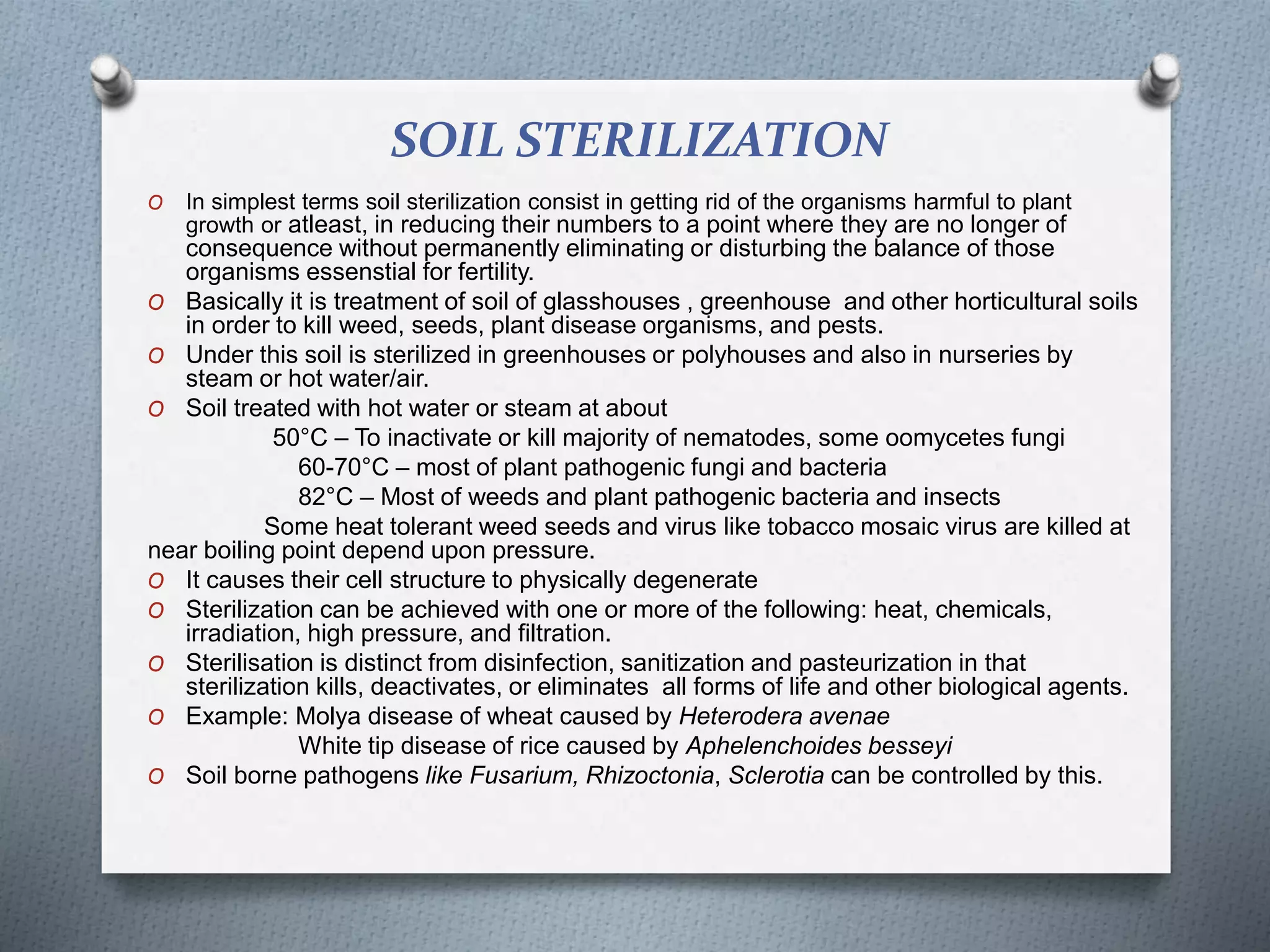 Radiation and soil sterilization | PPTX