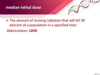 Radiation biology | PPTX