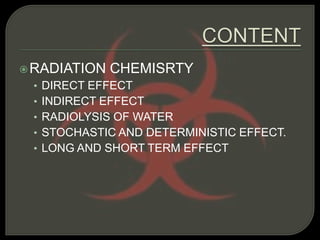 Radiation biology | PPTX