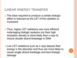RADIATION BIOLOGY- ORAL MEDICINE AND RADIOLOGY | PPTX