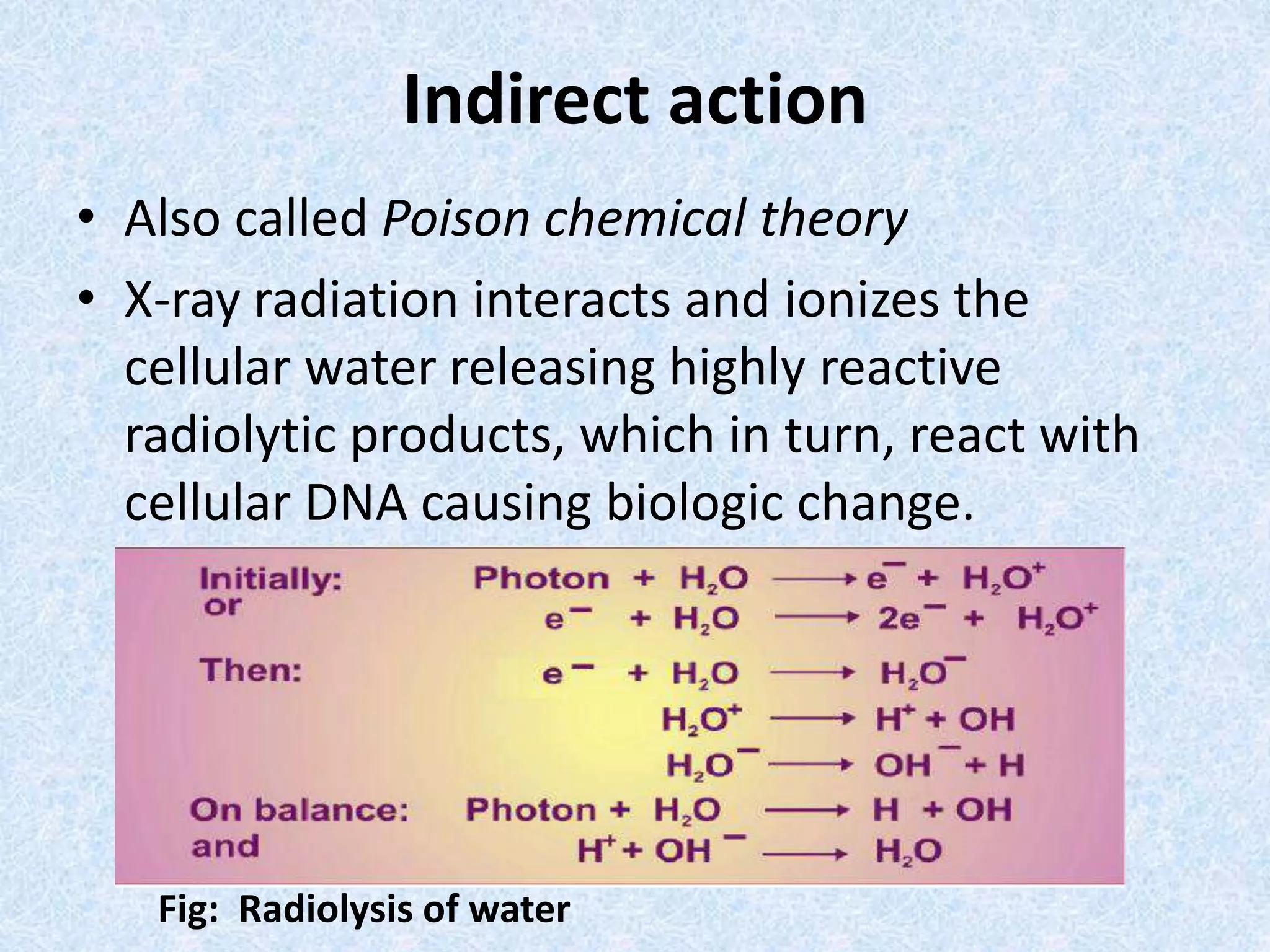 Radiation biology | PPTX