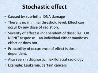 Radiation biology | PPTX