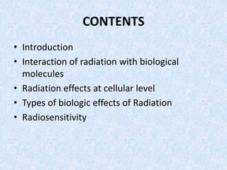 Radiation biology | PPTX
