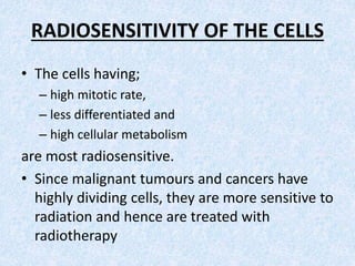 Radiation biology | PPTX