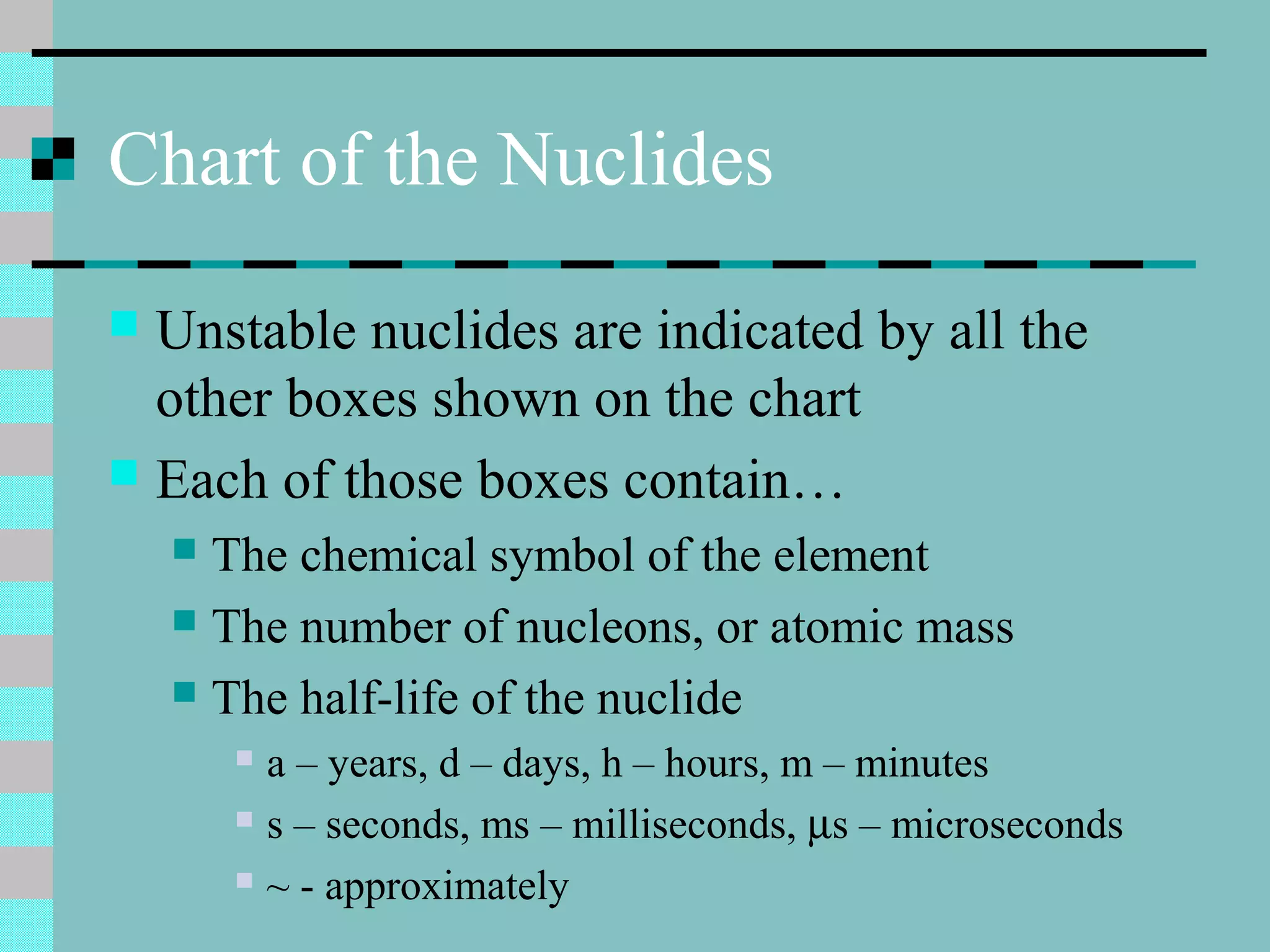 Radiation chart of nuclides | PPT
