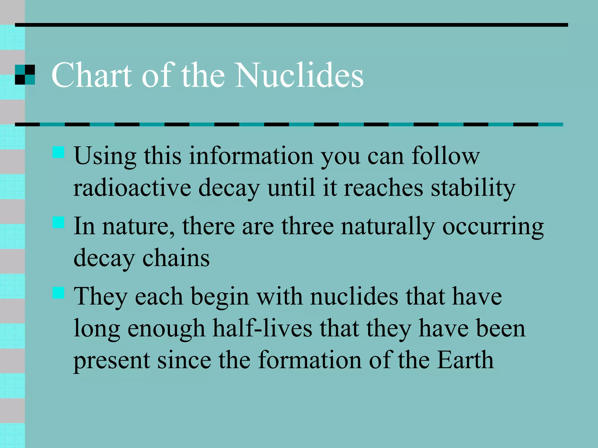 Radiation chart of nuclides | PPT