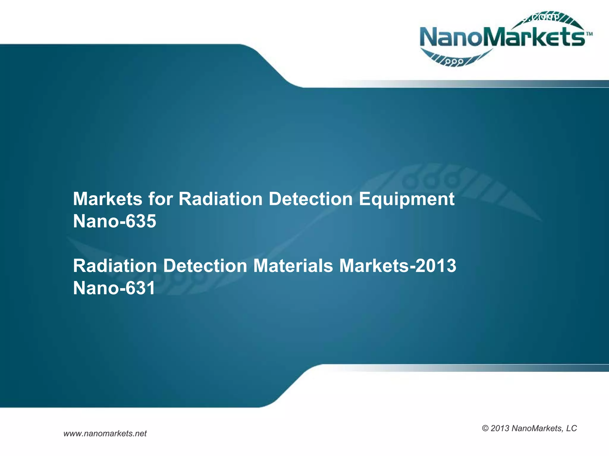 Radiation detection materials and devices | PPT
