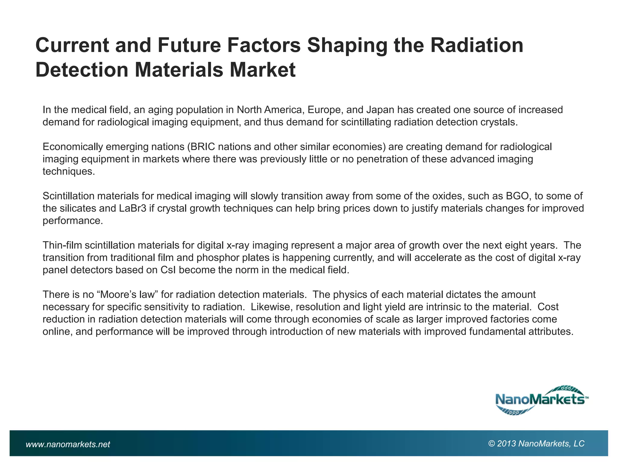 Radiation detection materials and devices | PPT