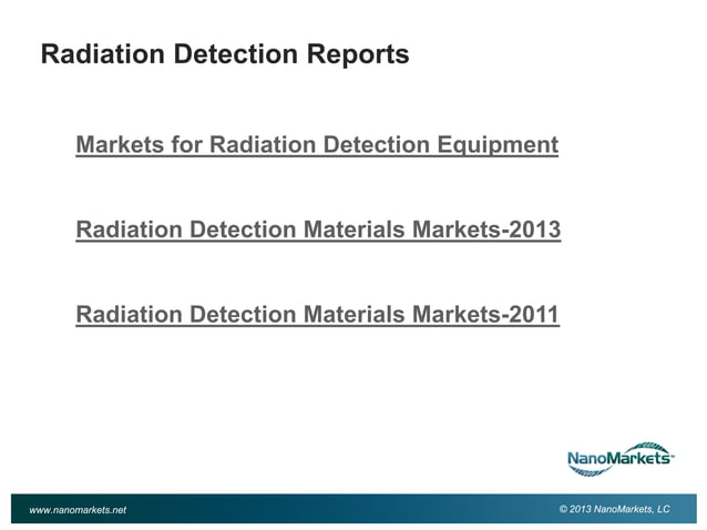 Radiation detection materials and devices | PPT