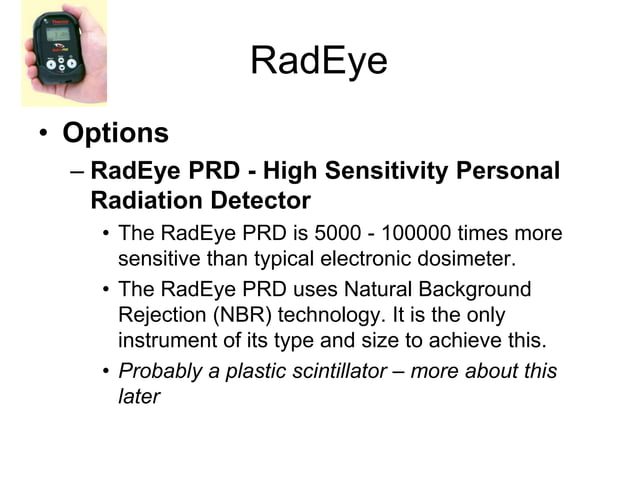 Radiation detection instrumentation fundamentals | PPTX