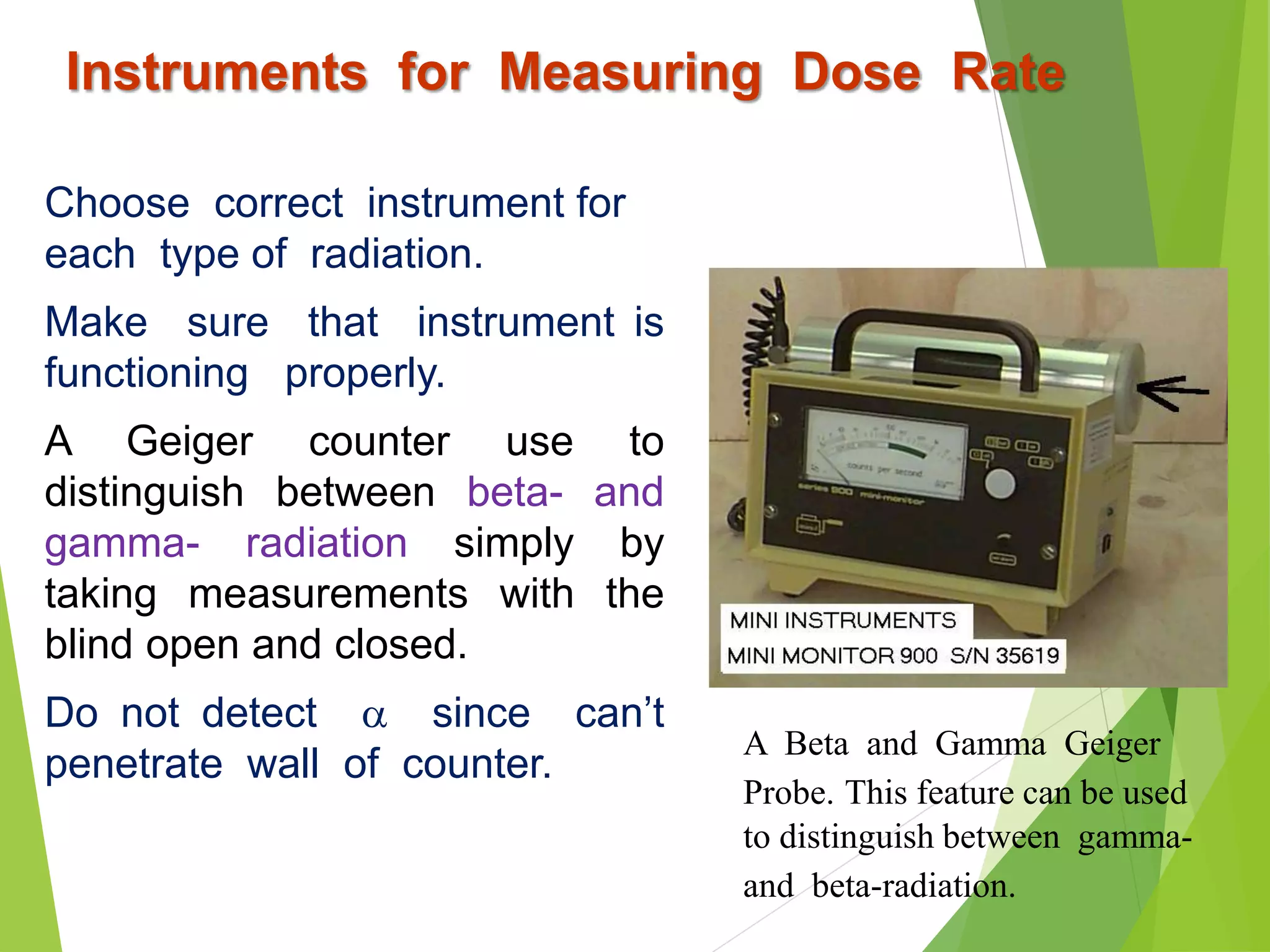 Radiation detection & measurement | PPT