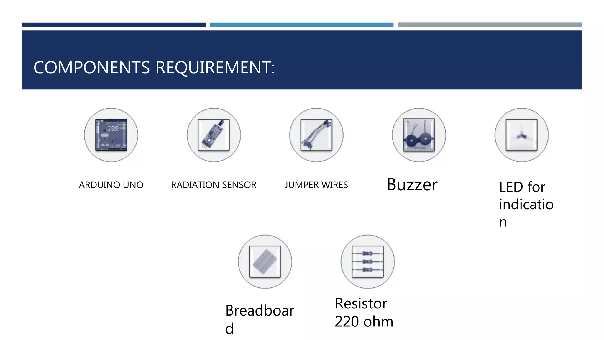 Radiation detector arduino UNO PPT | PPTX