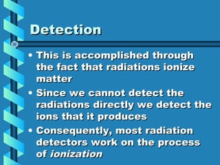 Radiation detectors | PPT
