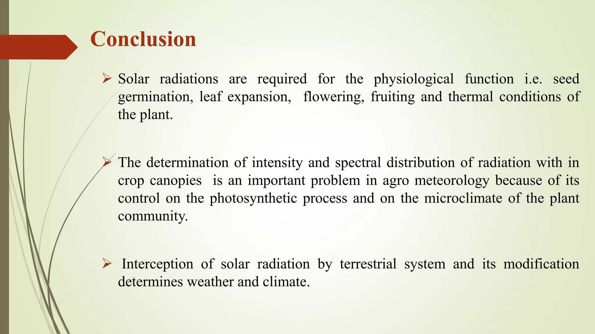 Radiation distribution and utilization by plant communities | PPTX
