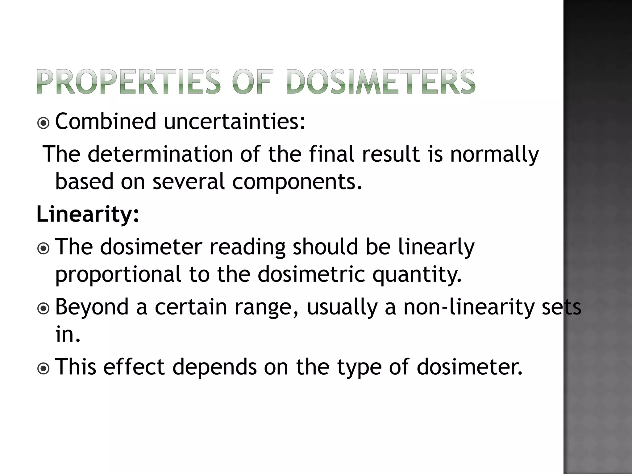 Radiation Dosimeters | PPTX