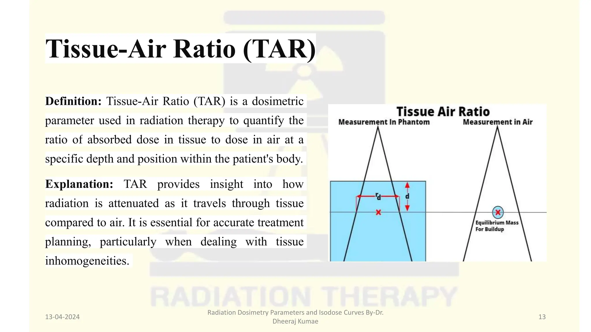 Radiation Dosimetry Parameters and Isodose Curves.pptx