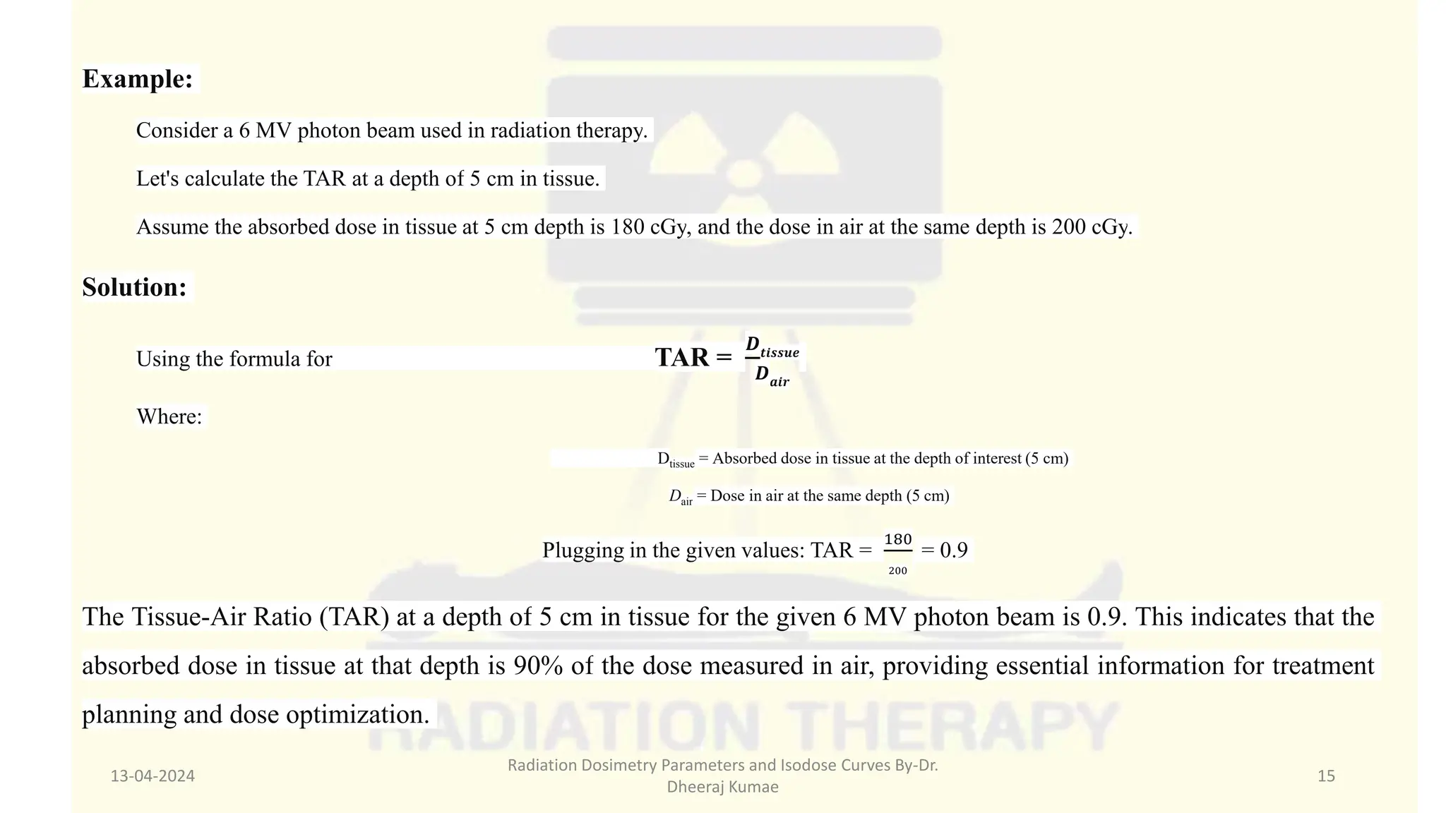 Radiation Dosimetry Parameters and Isodose Curves.pptx