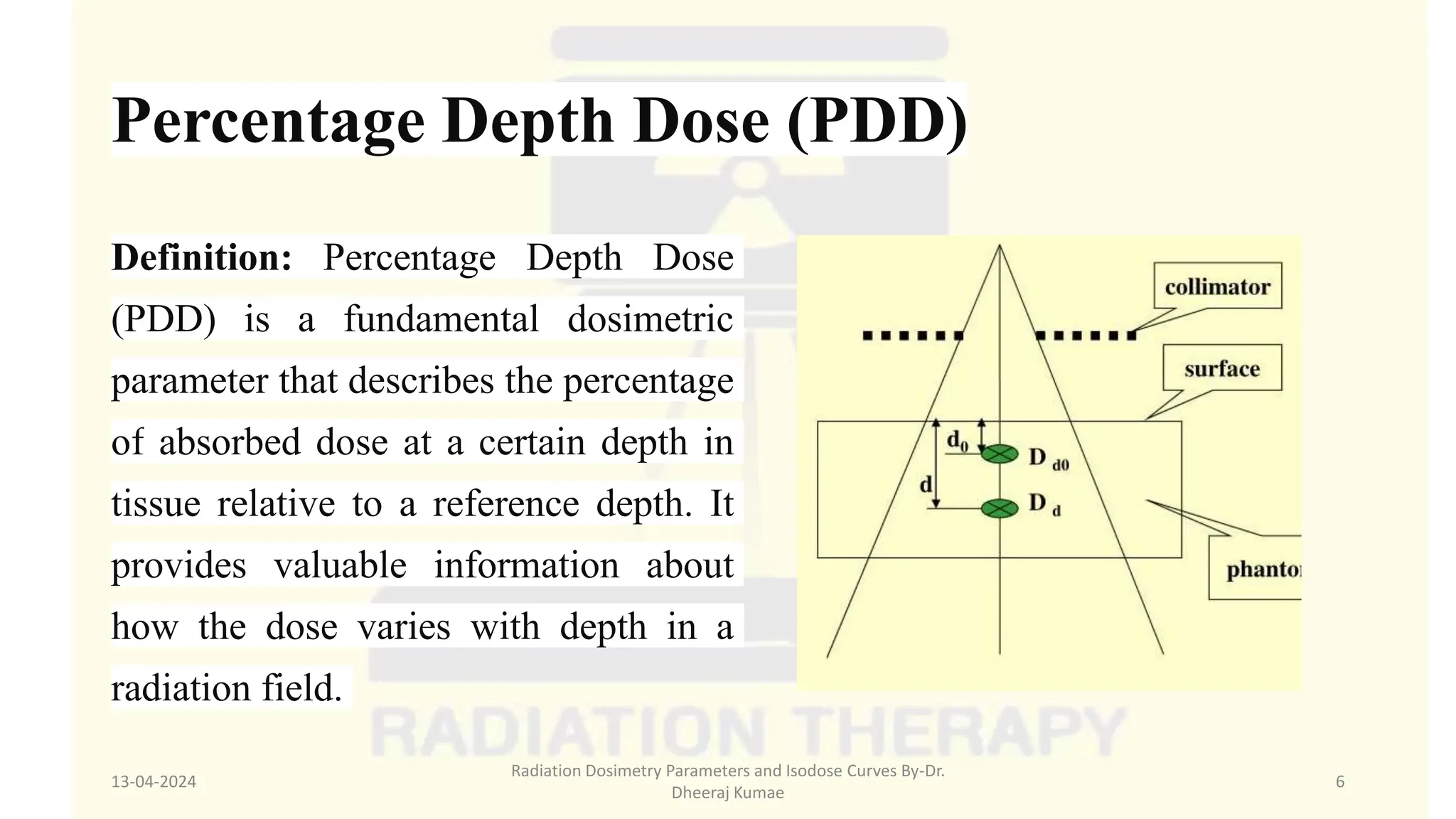 Radiation Dosimetry Parameters and Isodose Curves.pptx
