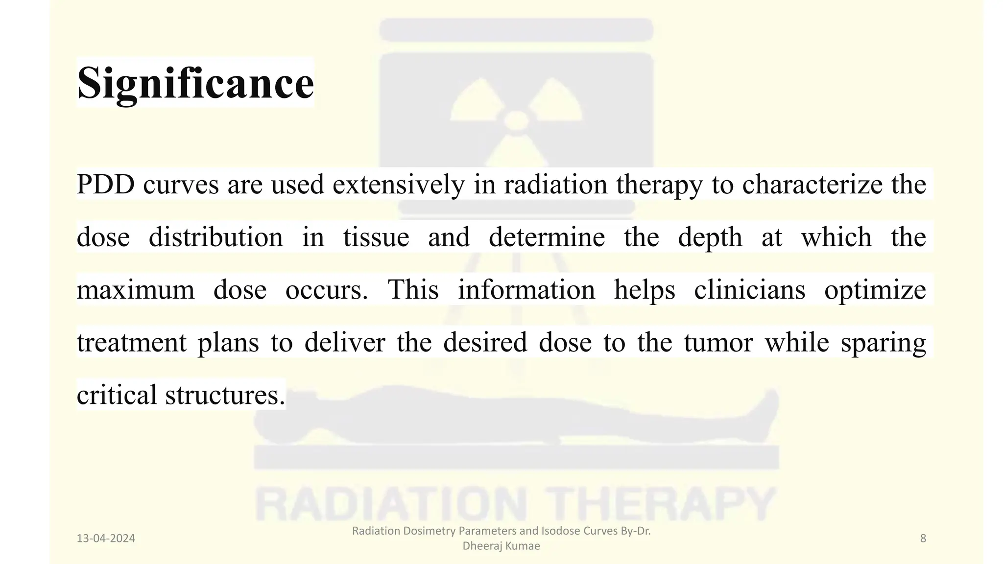 Radiation Dosimetry Parameters and Isodose Curves.pptx